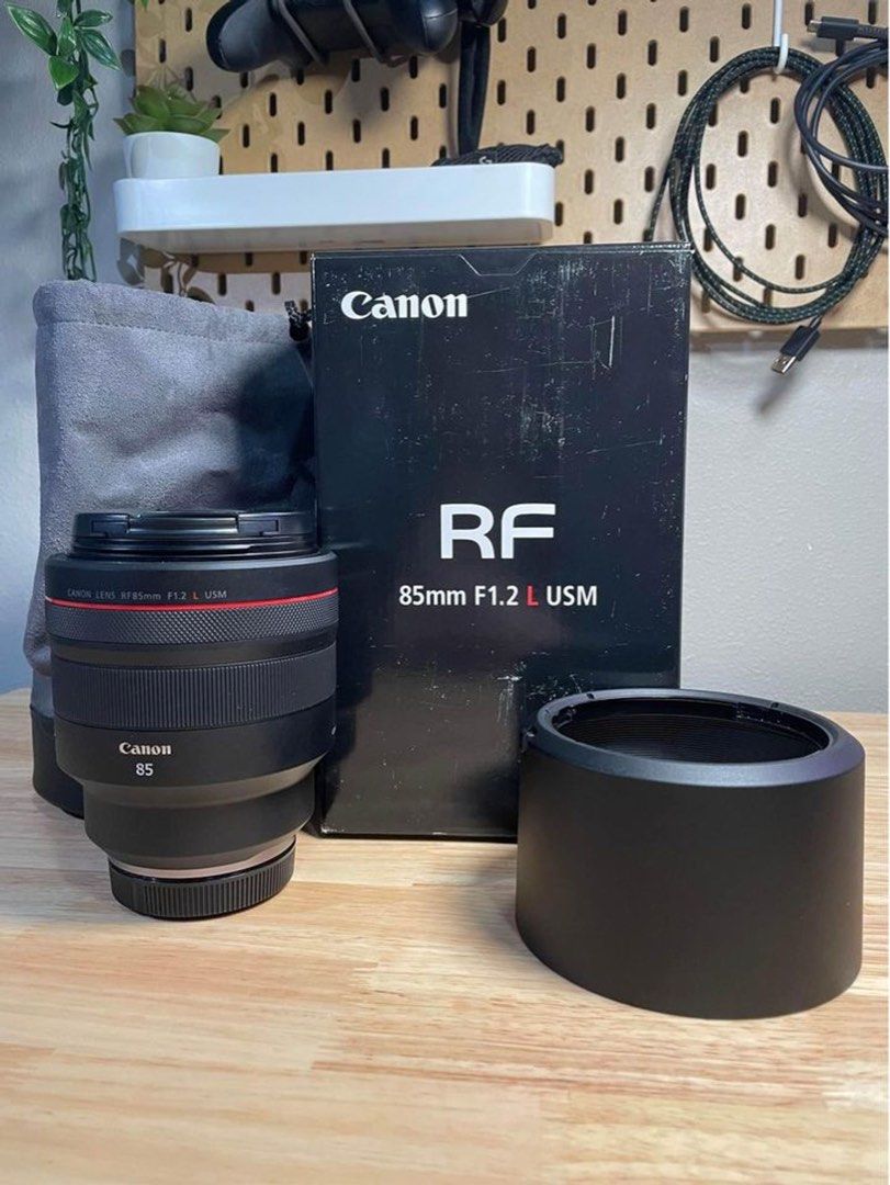 CANON RF 85MM F1.2L USM 99.9% LIKE NEW FULL SET BOX AND HOOD ...