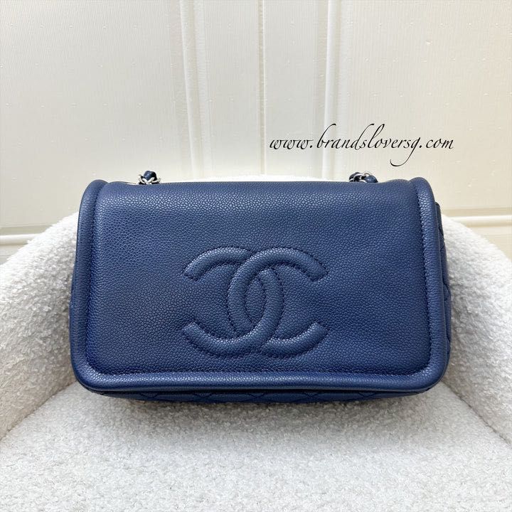 Chanel Seasonal Timeless CC flap in Dark Blue Caviar and SHW (13 series ...