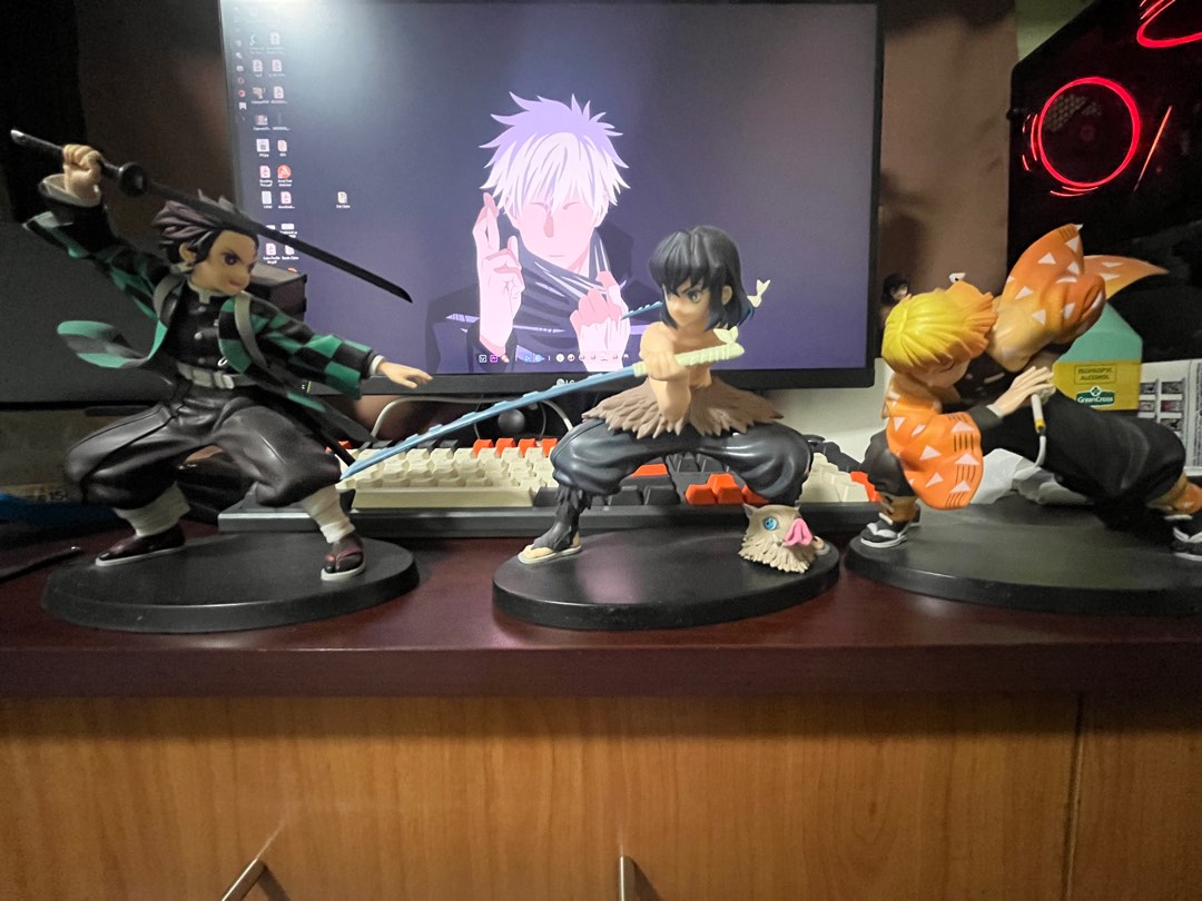 Demon Slayer Figures -Tanjiro/Inosuke/Zenitsu, Hobbies & Toys, Toys ...