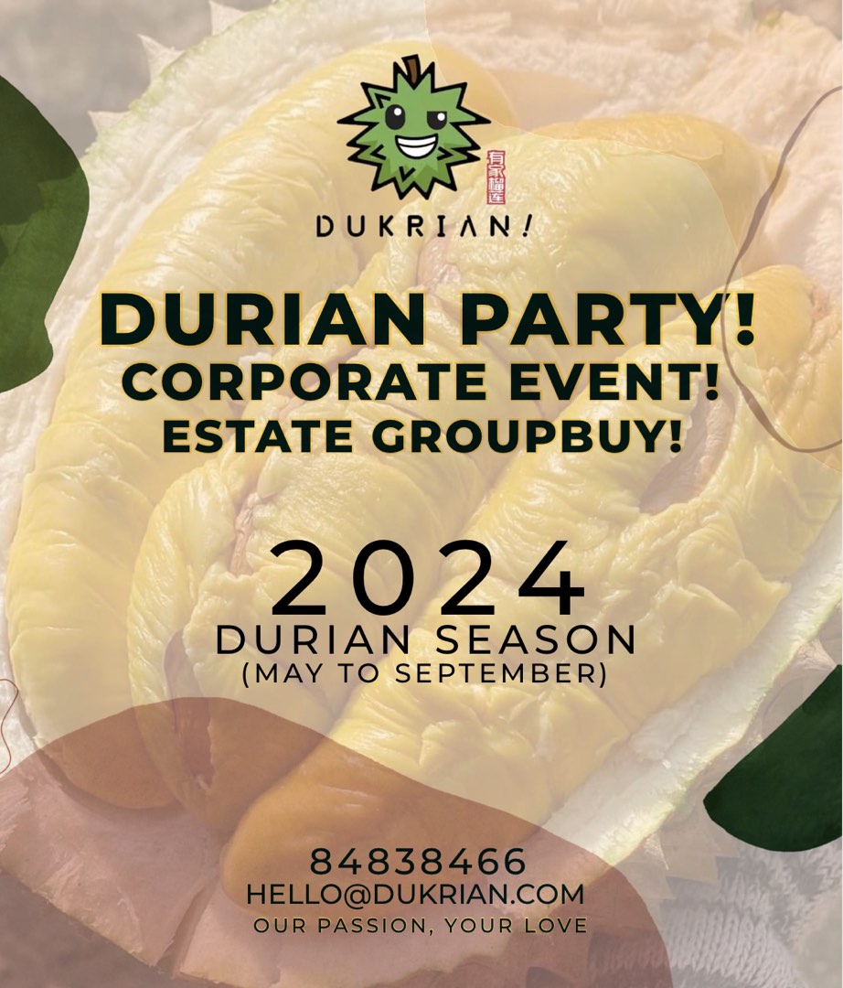 Dukrian! Durian Fruit Party & Event, Lifestyle Services, Event & Party ...