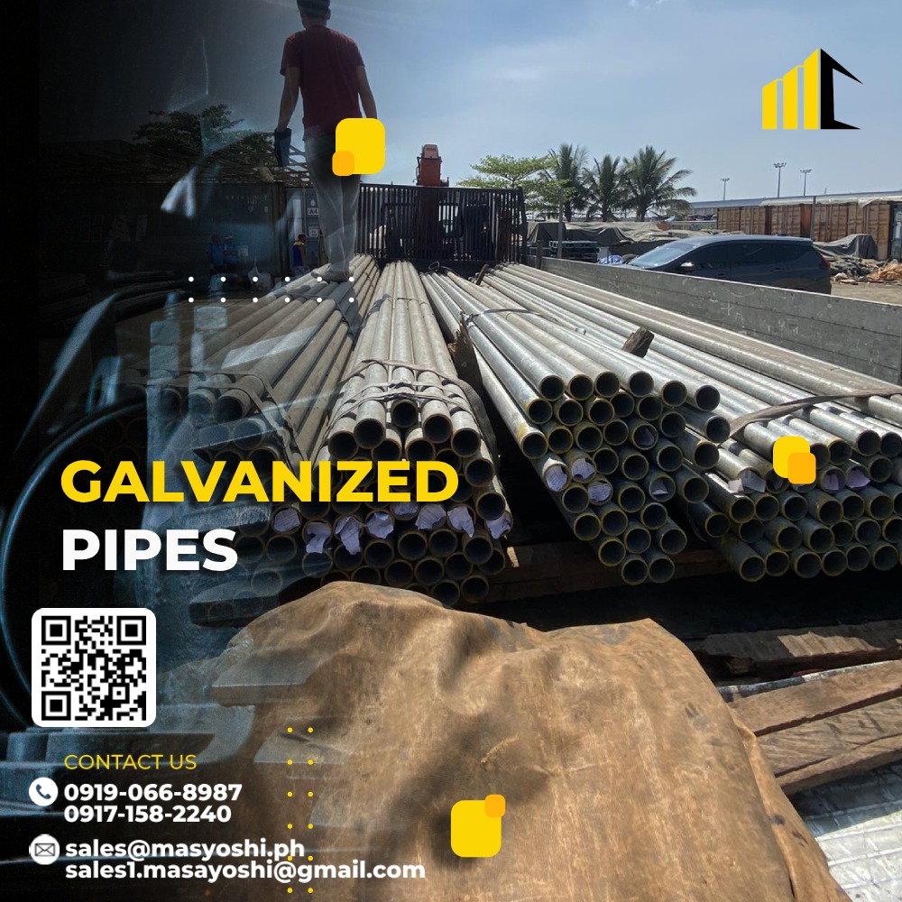 GI PIPE 1 1/2 SCH 40 / GI PIPE 1 SCH 40 / GI PIPE 2" x 6mtrs Sch. 40 ...