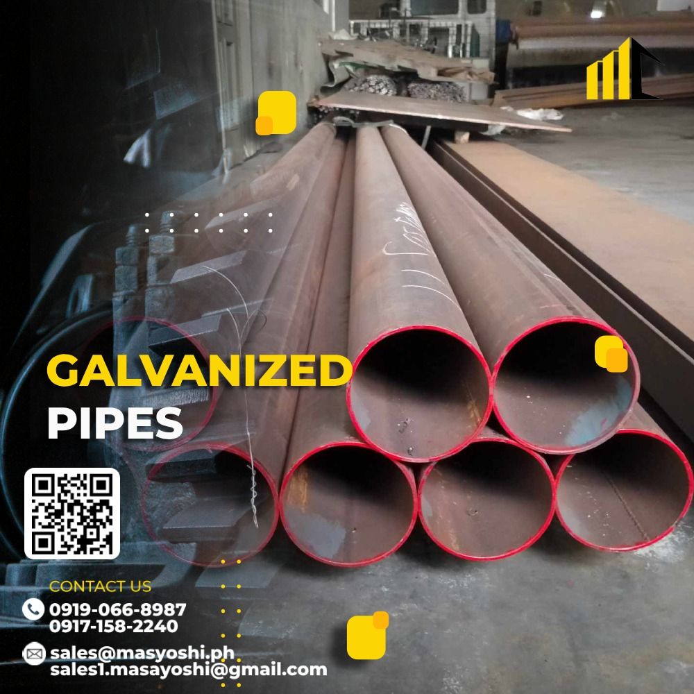 GI PIPE 2 x 3mm x 6meterS / GI Pipe 1 1/2 x 3mm x 6meters ., Commercial ...