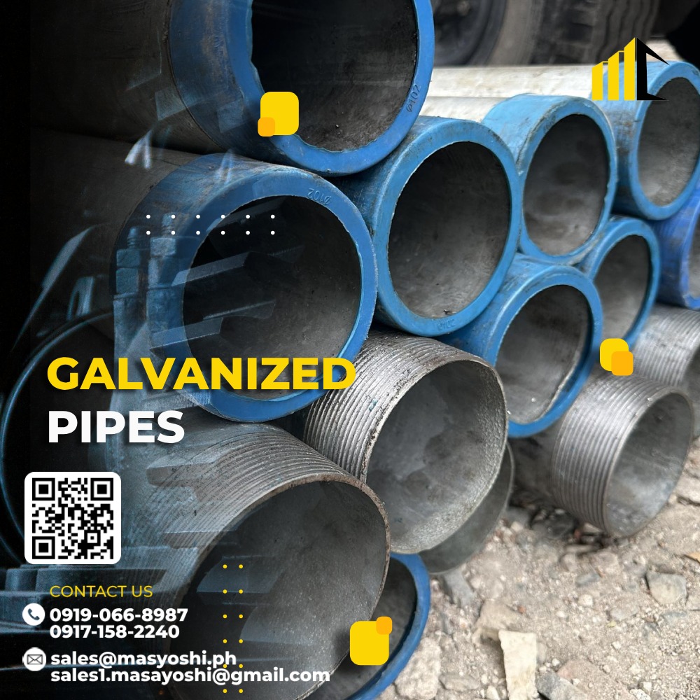 Gi pipe 4" sch 40 superior brand x6m welded / GI pipe 4" x 6m ...