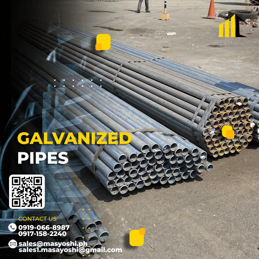 Gi pipe 4" sch 40 superior brand x6m welded / GI pipe 4" x 6m ...