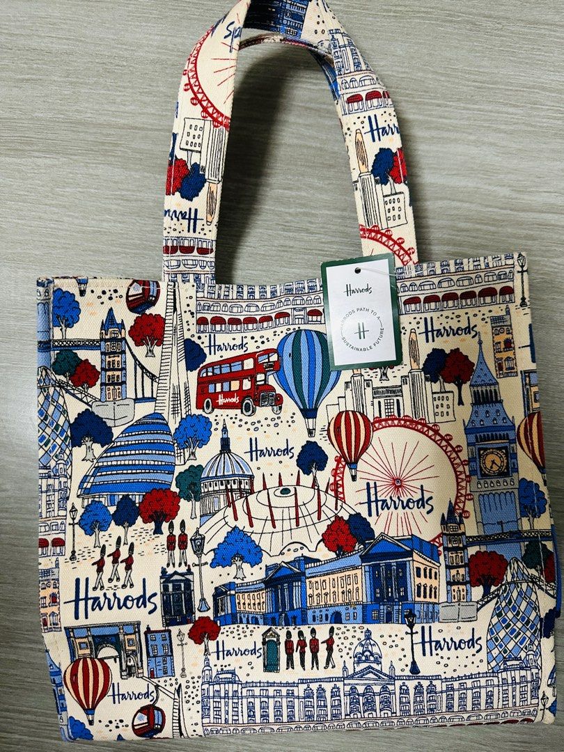 Harrods Shopping Bag, 女裝, 手袋及銀包, Tote Bags - Carousell