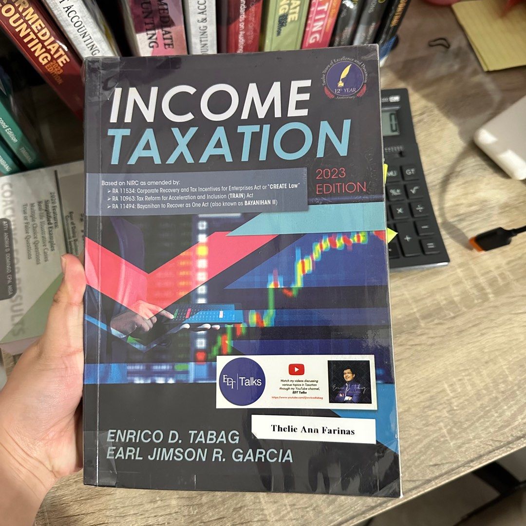 Income Taxation 2023 Edition by Enrico Tabag, Hobbies & Toys, Books ...