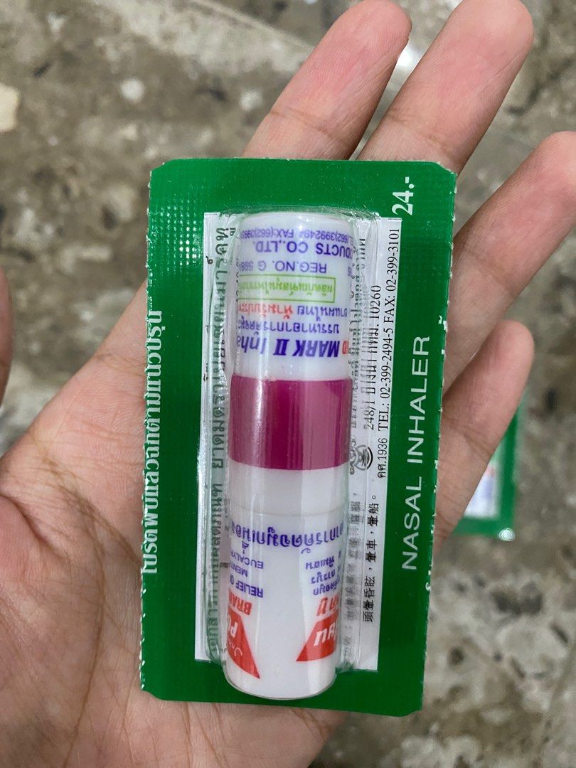 Inhaler Thailand Poy Sian Mark II, Kesehatan & Kecantikan, Kulit, Sabun ...