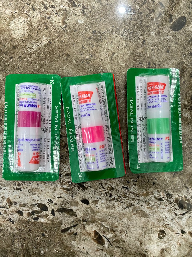 Inhaler Thailand Poy Sian Mark II, Kesehatan & Kecantikan, Kulit, Sabun ...