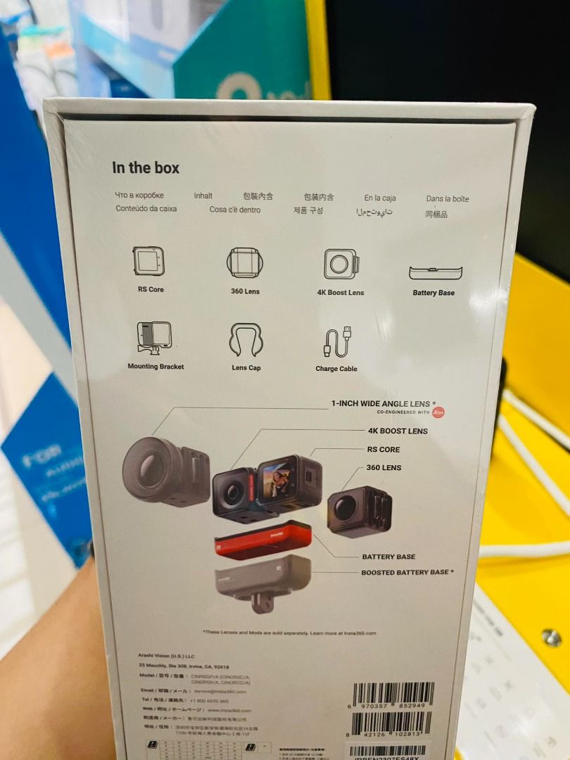 Insta360 ONE RS Twin Edition Interchangeable Lens Action Camera ...