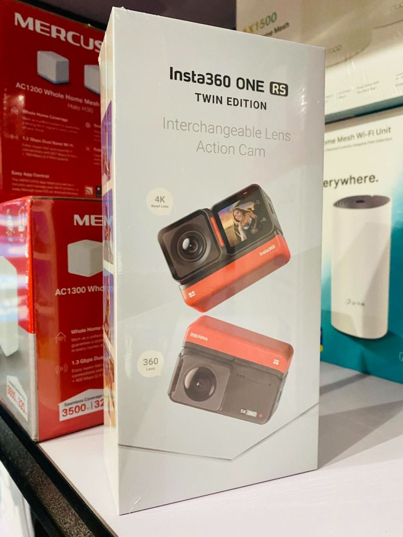 Insta360 ONE RS Twin Edition Interchangeable Lens Action Camera ...