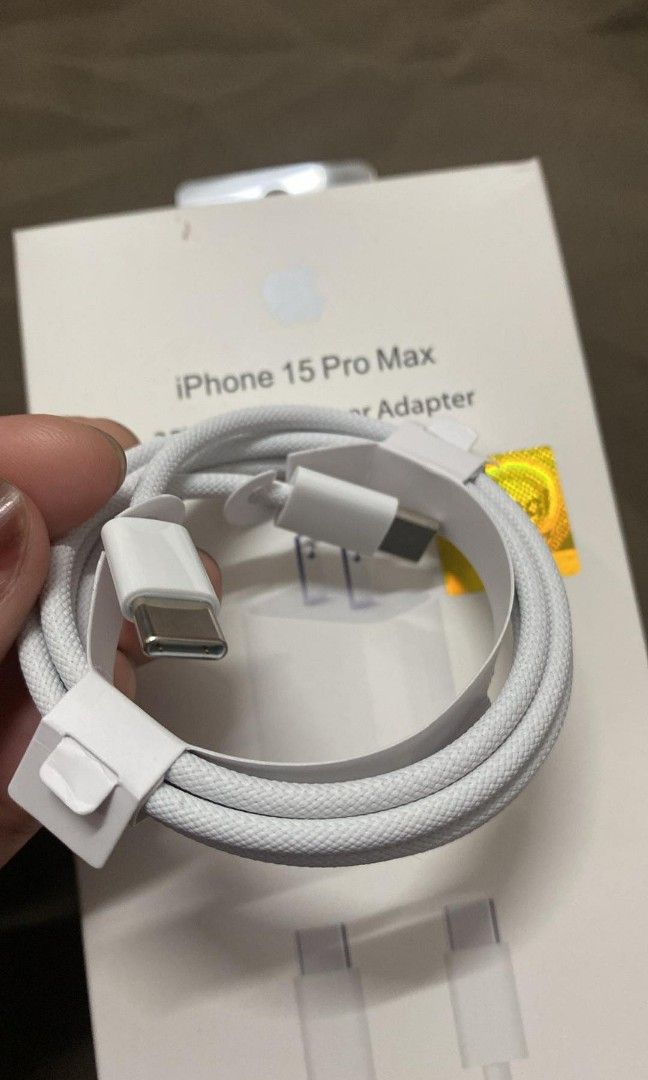 IPHONE 15 PRO MAX 35W USB-C Power adapter USB C to USB C cable, Mobile ...