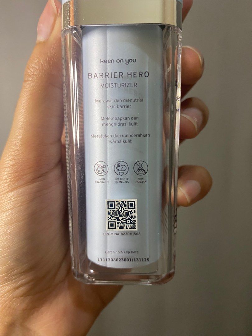 KEEN ON YOU Barrier Hero Moisturizer, Kesehatan & Kecantikan, Kulit ...
