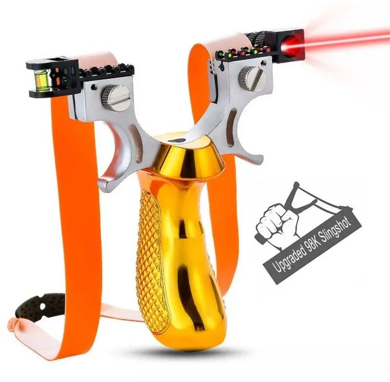 Lastik Getah Warna Emas NO.8 Golden resin 98K laser sling shot, Sports ...