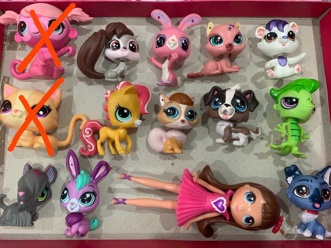 lps littlest pet shop cat dog lizard rabbit squirrel bear horse monkey ...