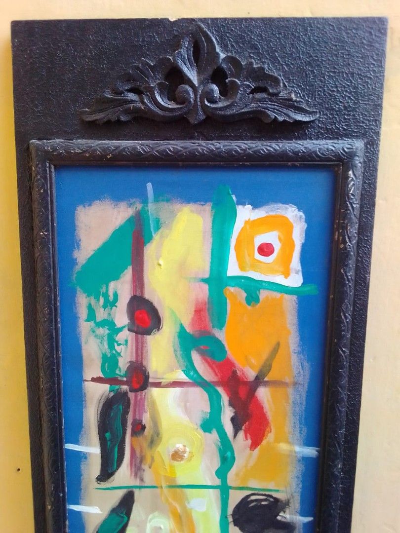 Lukisan Abstrak Karya Umi Dachlan Tahun 1995, Antik, Pajangan di Carousell