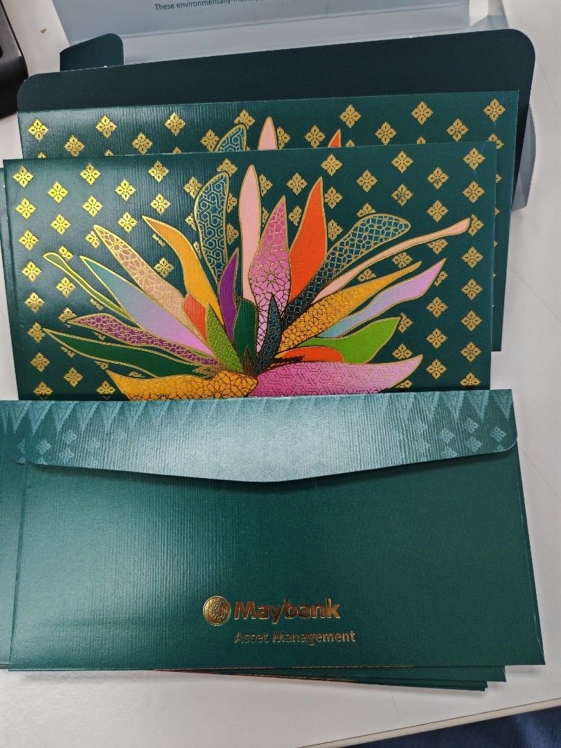 Maybank assets mgmt 2024 Raya packet, Hobbies & Toys, Stationery ...