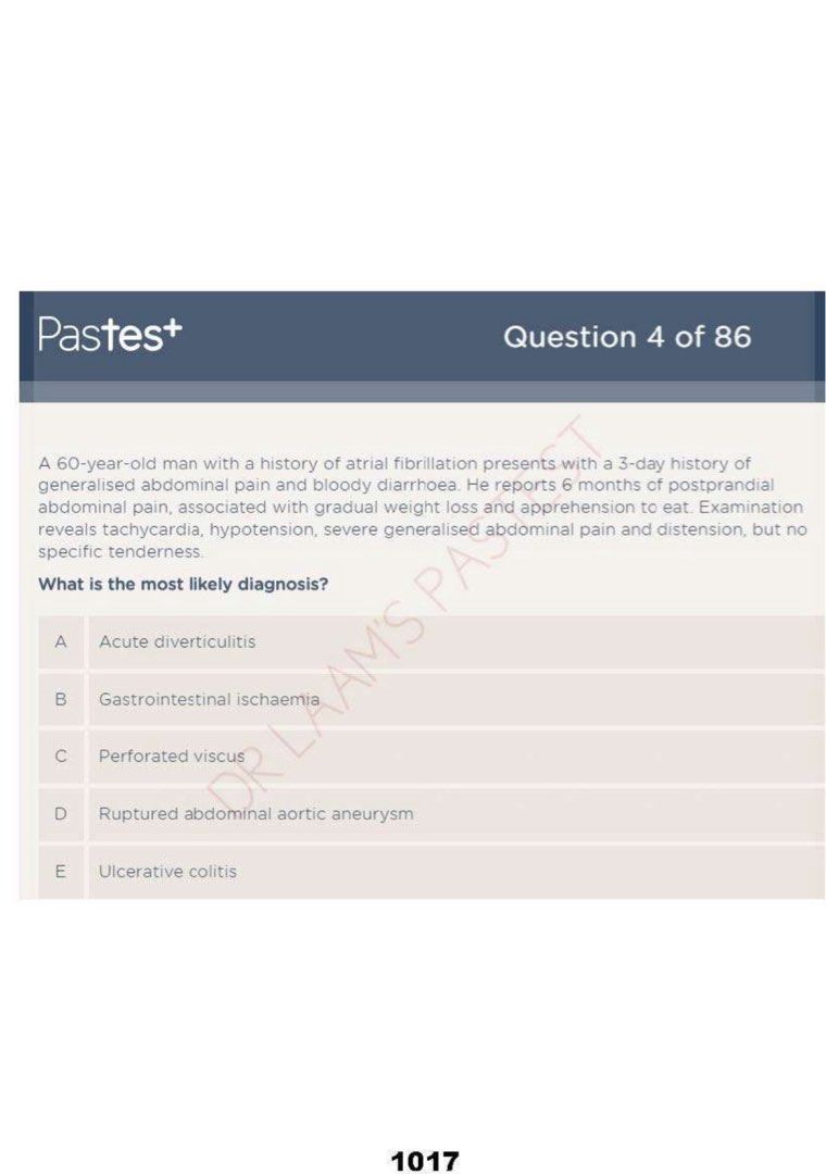 PASTEST MRCS PART 1 PAST YEARS QUESTIONS AND ANSWERS, Hobbies & Toys ...