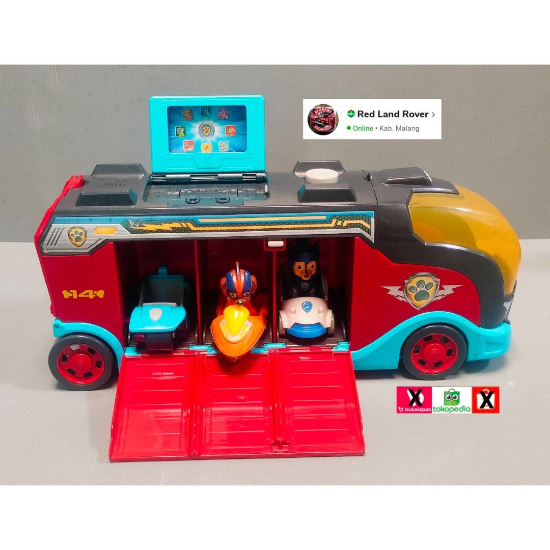 Paw Patrol Mission Cruiser Truck Vehicle Bus RV Electronic Sounds, Toys & Collectibles, Lainnya ...