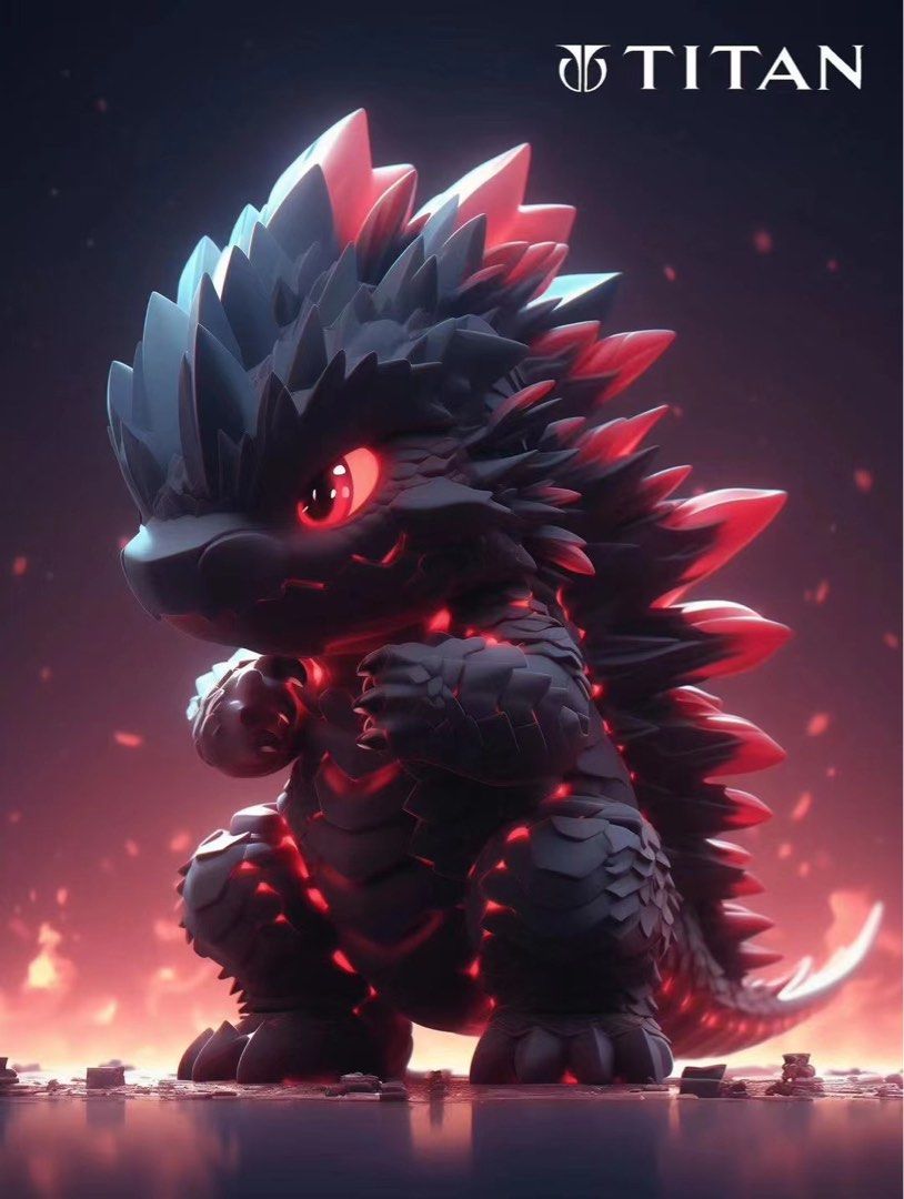 [PO] Chibi Godzilla, Hobbies & Toys, Toys & Games on Carousell