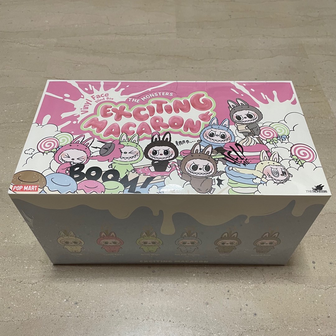 POP MART THE MONSTERS Labubu Exciting Macaron Vinyl Face Blind Box ...