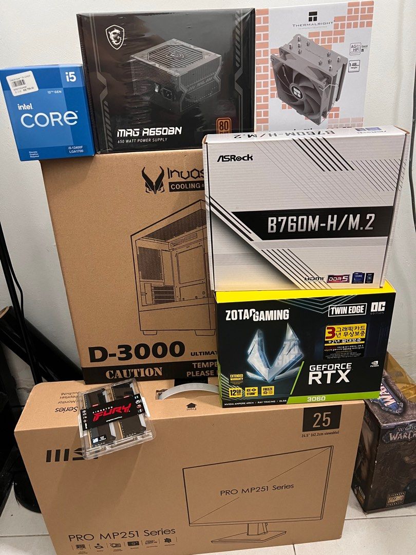 Set Desktop Ddr5 i5 12th Rtx3060 IPS 25" 100hz, Computers & Tech ...