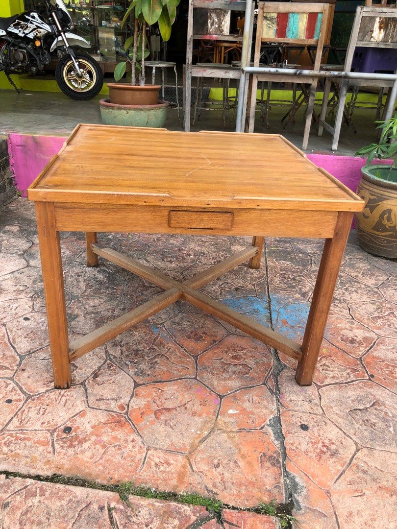 Set Meja Mahjong Antik, Hobbies & Toys, Collectibles & Memorabilia ...