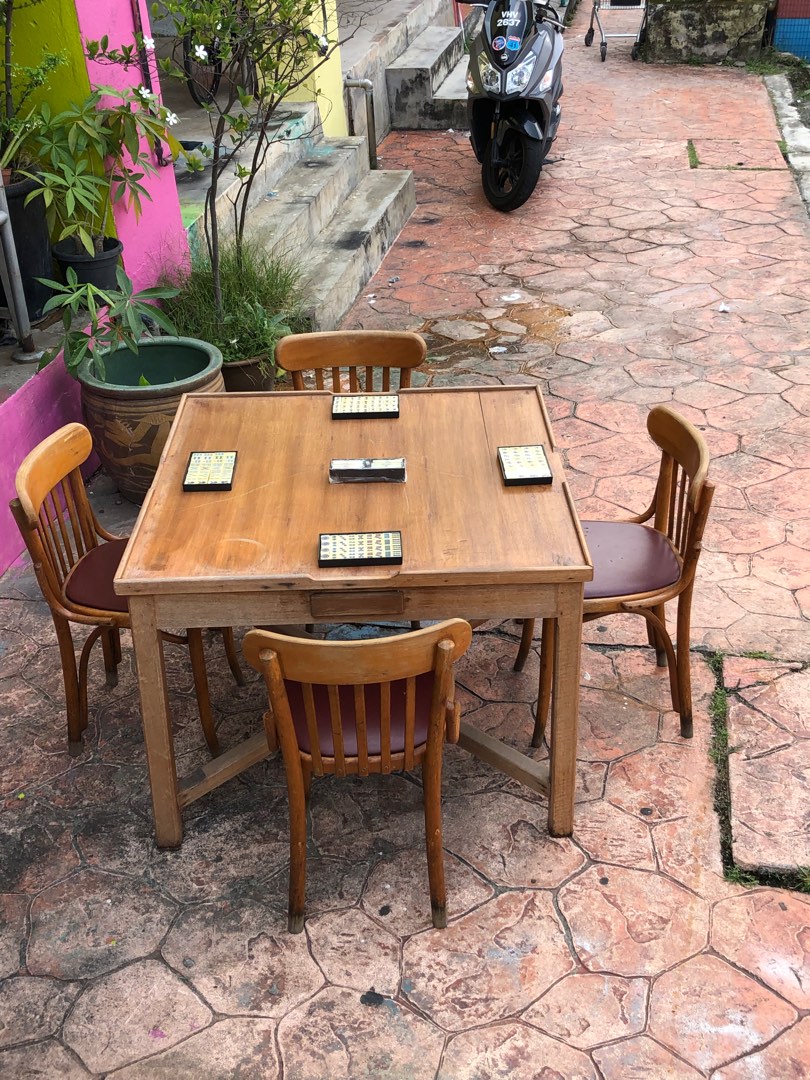 Set Meja Mahjong Antik, Hobbies & Toys, Collectibles & Memorabilia ...