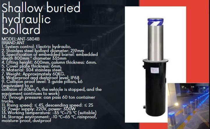SHALLOW BURIED HYDRAULIC BOLLARD, Everything Else, Looking For on Carousell
