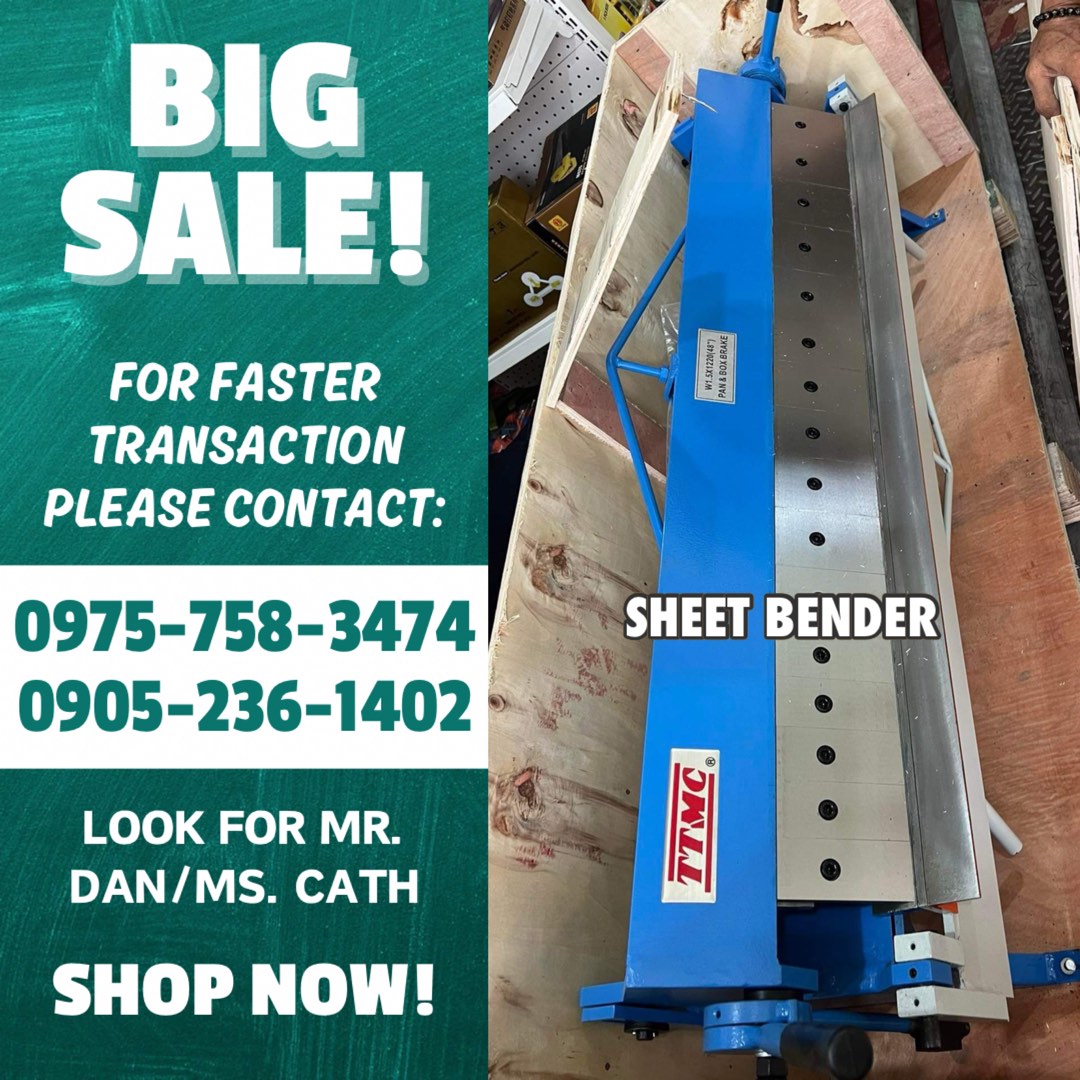 Sheet Bender, Commercial & Industrial, Construction Tools & Equipment ...
