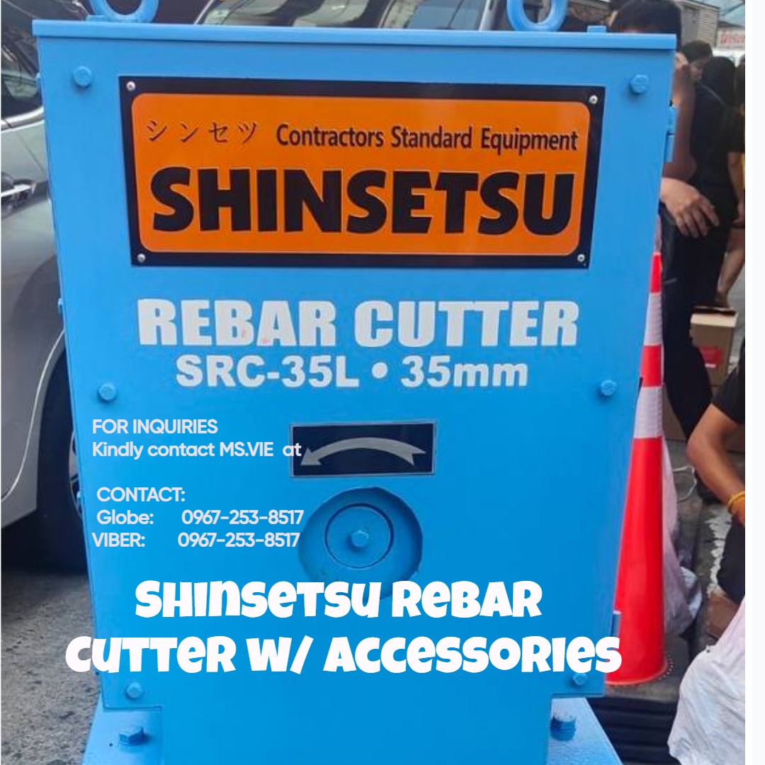 SHINSETSU REBAR CUTTER W/ ACCESSORIES, Commercial & Industrial ...