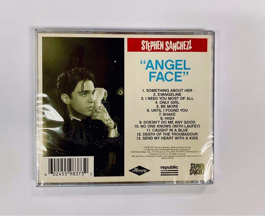 Stephen Sanchez - Angel Face ( CD ) 2023, Hobbies & Toys, Music & Media ...