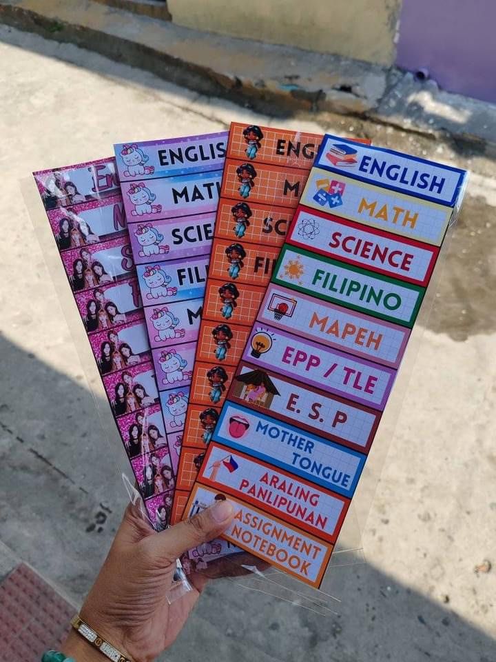 Subject sticker label, Hobbies & Toys, Stationary & Craft, Stationery ...