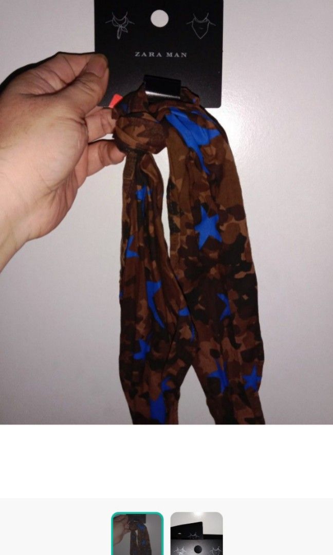 Syal bandana slayer pria como Zara man Asli 100% Obral idul fitri 2024 ...