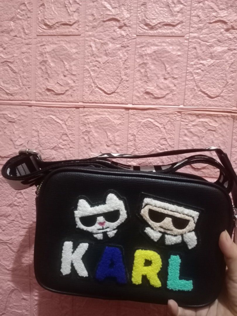 tas camera bag karl lagerfeld, Barang Mewah, Tas & Dompet di Carousell