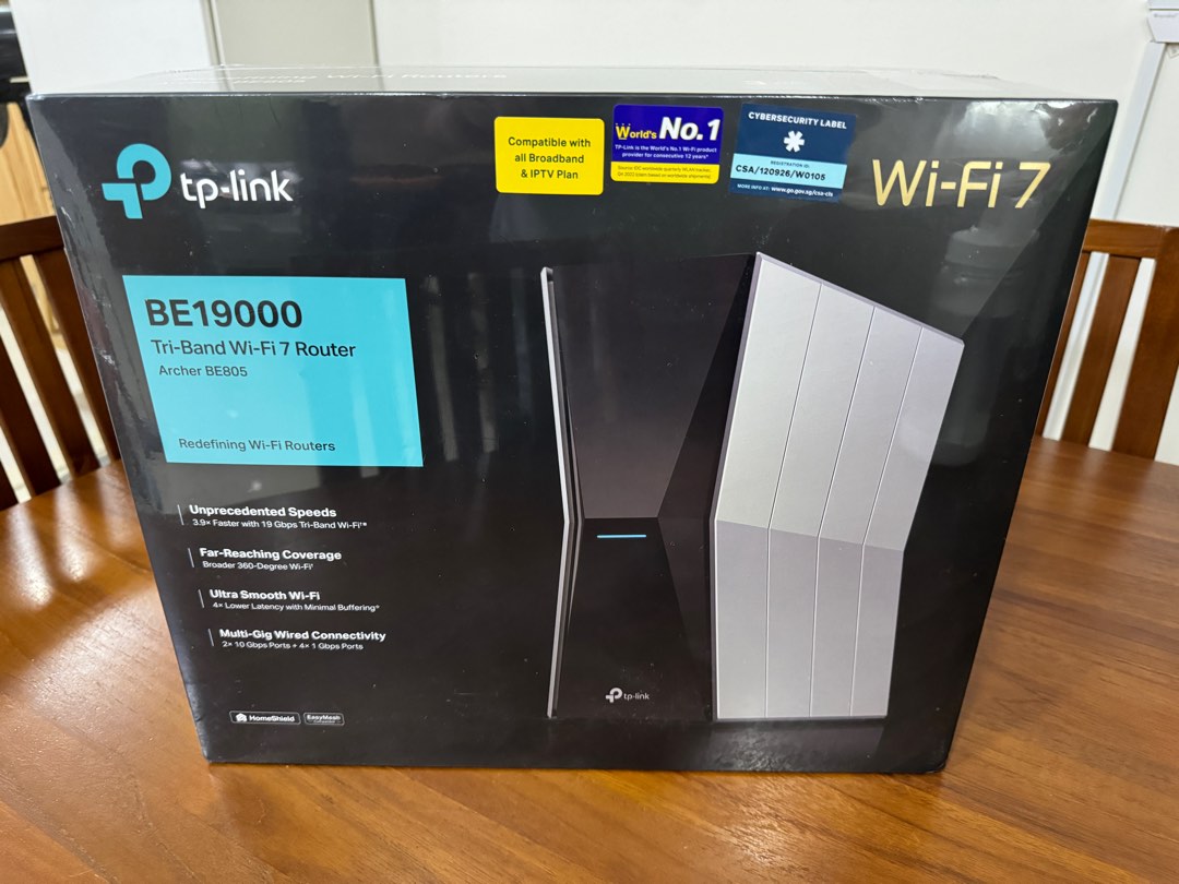 TP-Link BE19000 Tri-Band Wi-Fi 7 Router Archer BE805, Computers & Tech ...