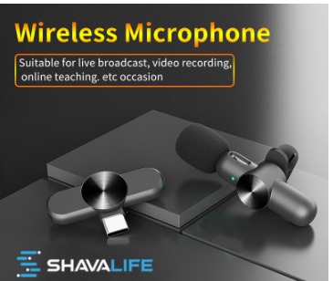 Wireless Microphone for All Phones Wireless Lavalier Microphone Video ...