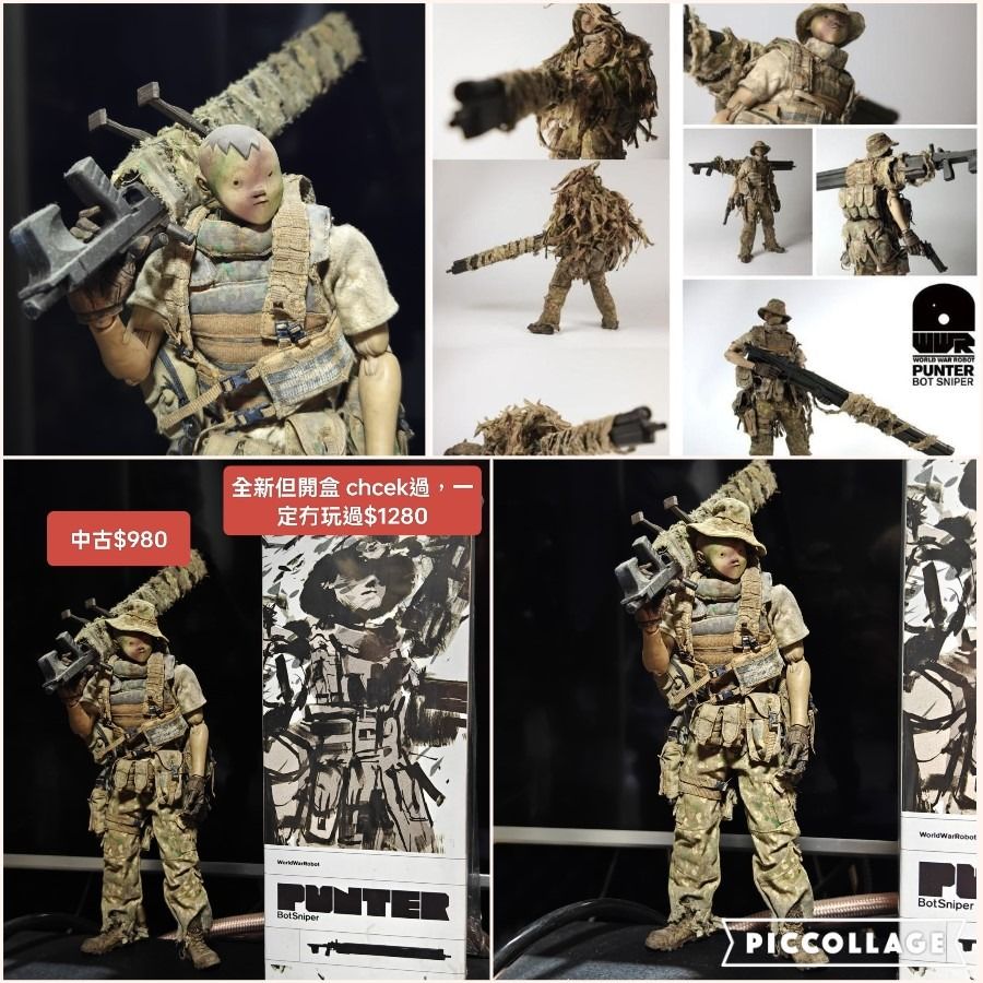 原裝正版 中古 ThreeA 3A 1/6 Popbot Dead Equine & Dark Blind Cowboy Super Set ...