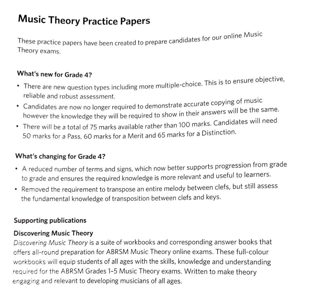 ABRSM Grade 4 Music Theory - Practice Papers 2022, Hobbies & Toys ...