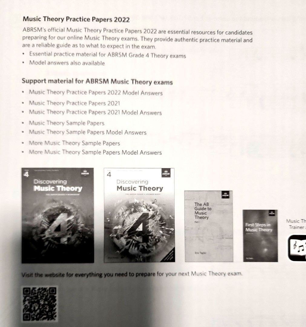 ABRSM Grade 4 Music Theory - Practice Papers 2022, Hobbies & Toys, Music & Media, Music Scores ...