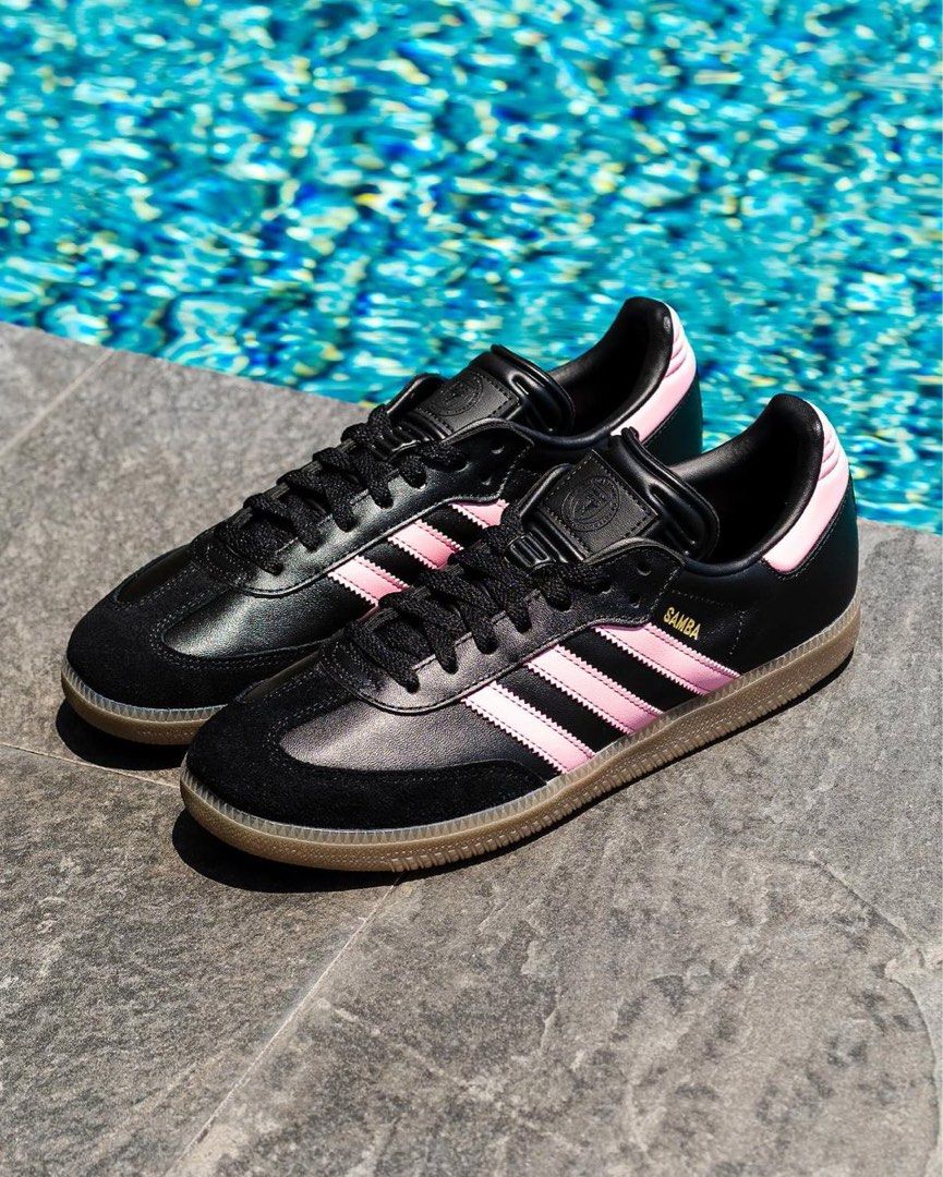 Adidas Samba Messi / Samba Inter Miami / Black pink, Men's Fashion ...