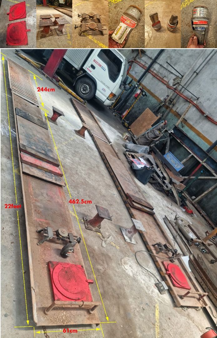 A-Frame Gantry with Beam Trolly, Two Post Car Lifter, 1 Set of 2 pcs ...