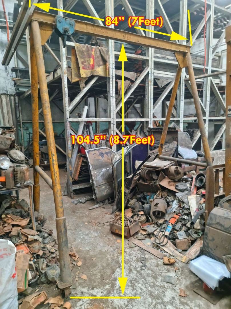 A-Frame Gantry with Beam Trolly, Two Post Car Lifter, 1 Set of 2 pcs ...