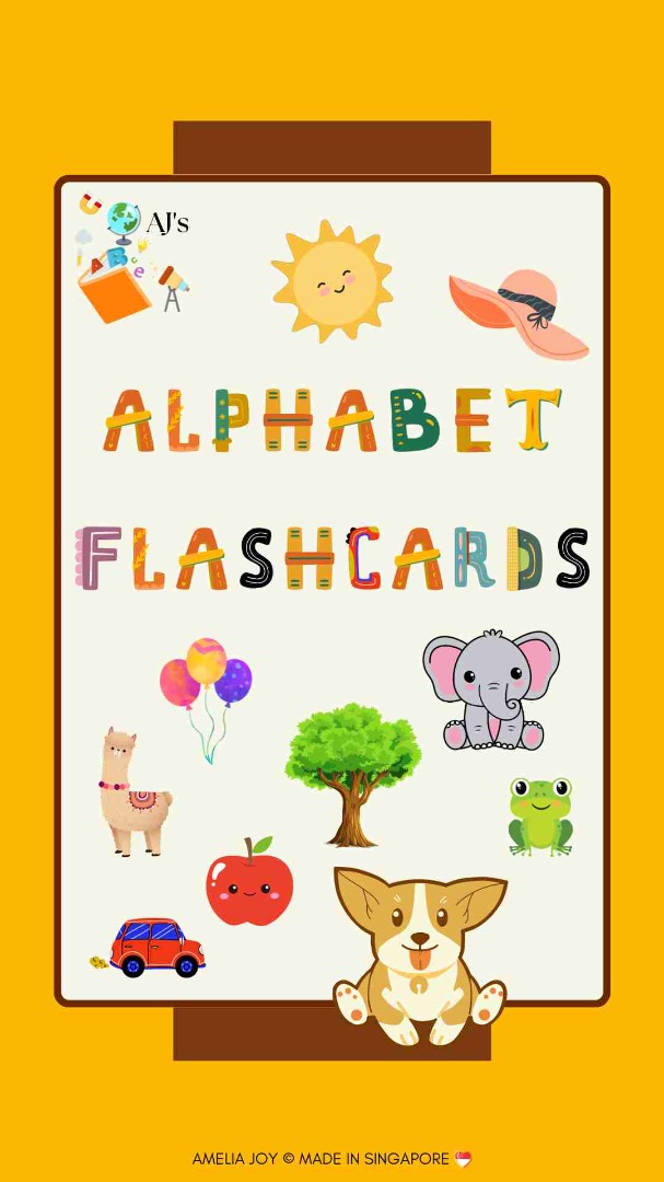 AJ's Digital Alphabet Flashcards for Kids, Hobbies & Toys, Books ...