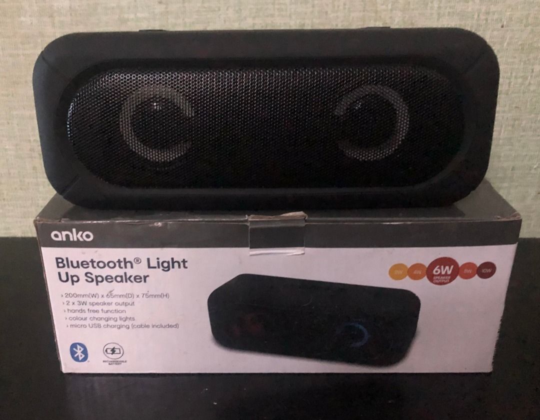 Anko Bluetooth Light up Speaker, TV & Home Appliances, Other Home ...