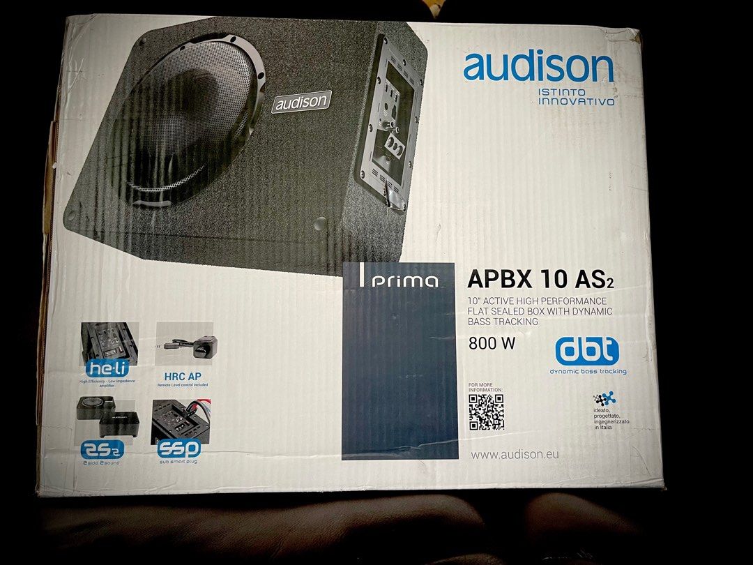 Audison Car Active Subwoofer 10 inch APBX 10 AS2, Audio, Soundbars, Speakers & Amplifiers on ...