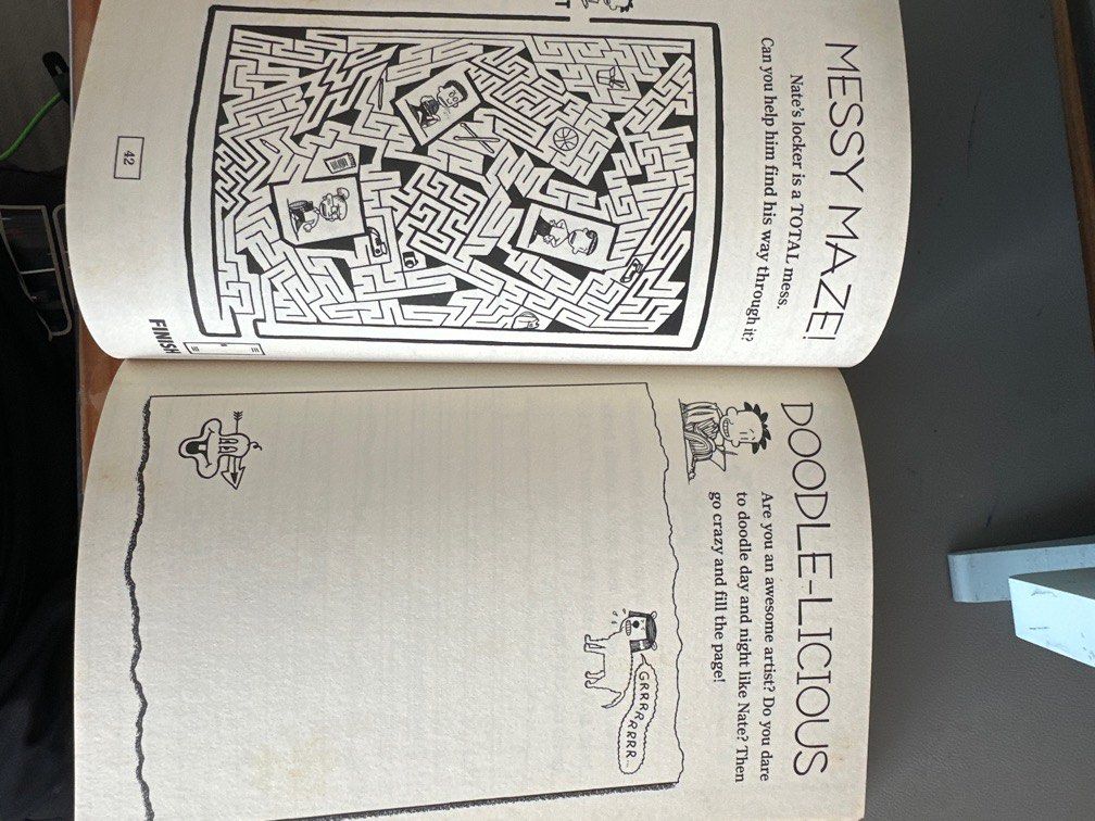 Big Nate Super Scribbler Activity Book, Hobbies & Toys, Books ...