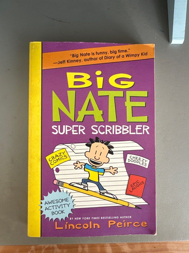 Big Nate Super Scribbler Activity Book, Hobbies & Toys, Books ...