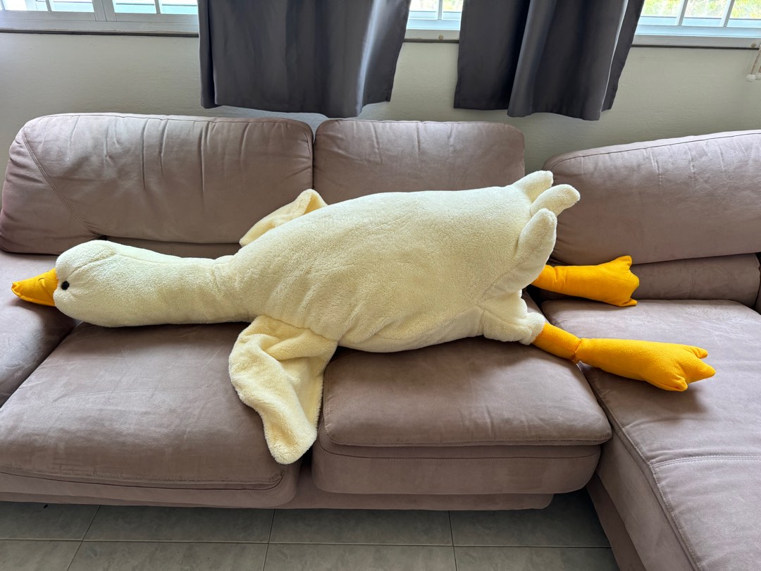 BIG STUFFED DUCK STUFFED TOY, Hobbies & Toys, Toys & Games on Carousell