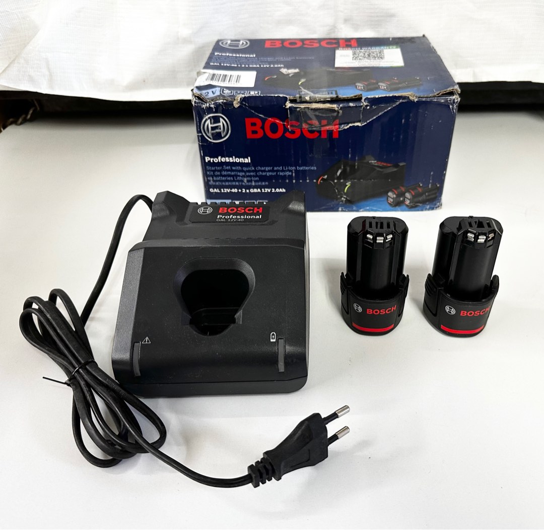 Bosch Starter Kit 12v - 2x GBA 12V 2.0 Ah + GAL 12V-40 Professional ...
