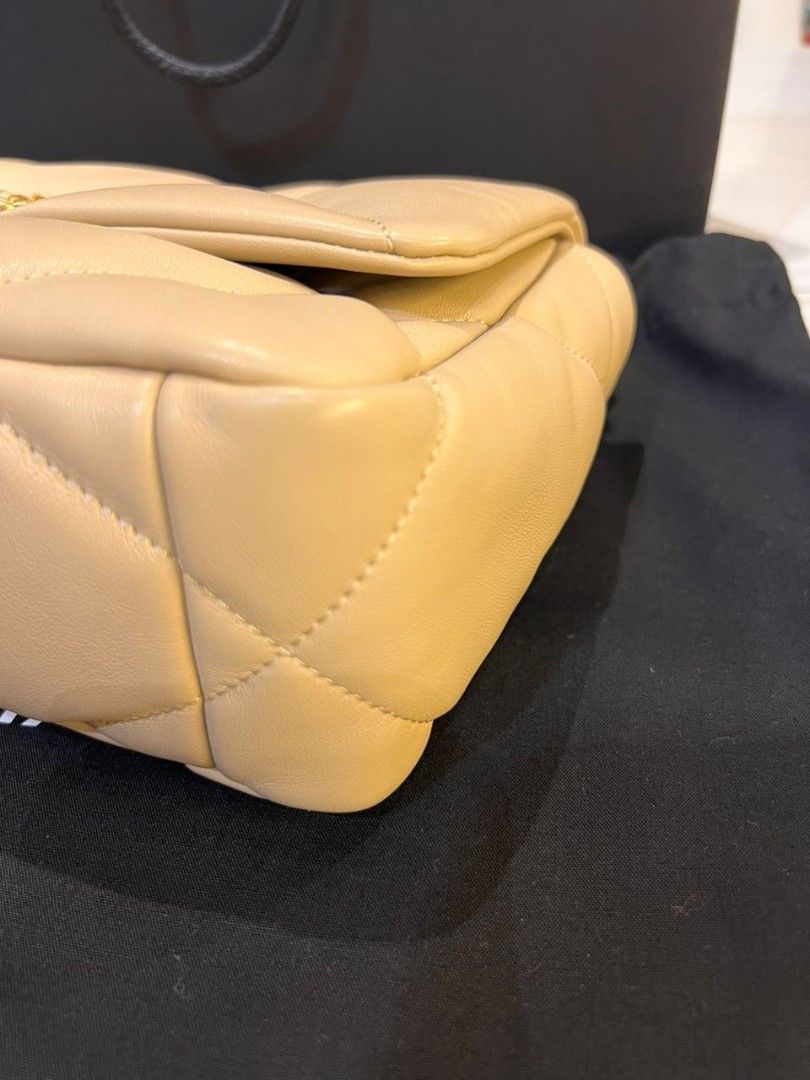 CHANEL Beige C19 GHW, Luxury, Bags & Wallets on Carousell